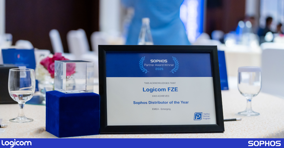 Sophos Distributor of the Year – EMEA Emerging 2025 - Logicom Distribution